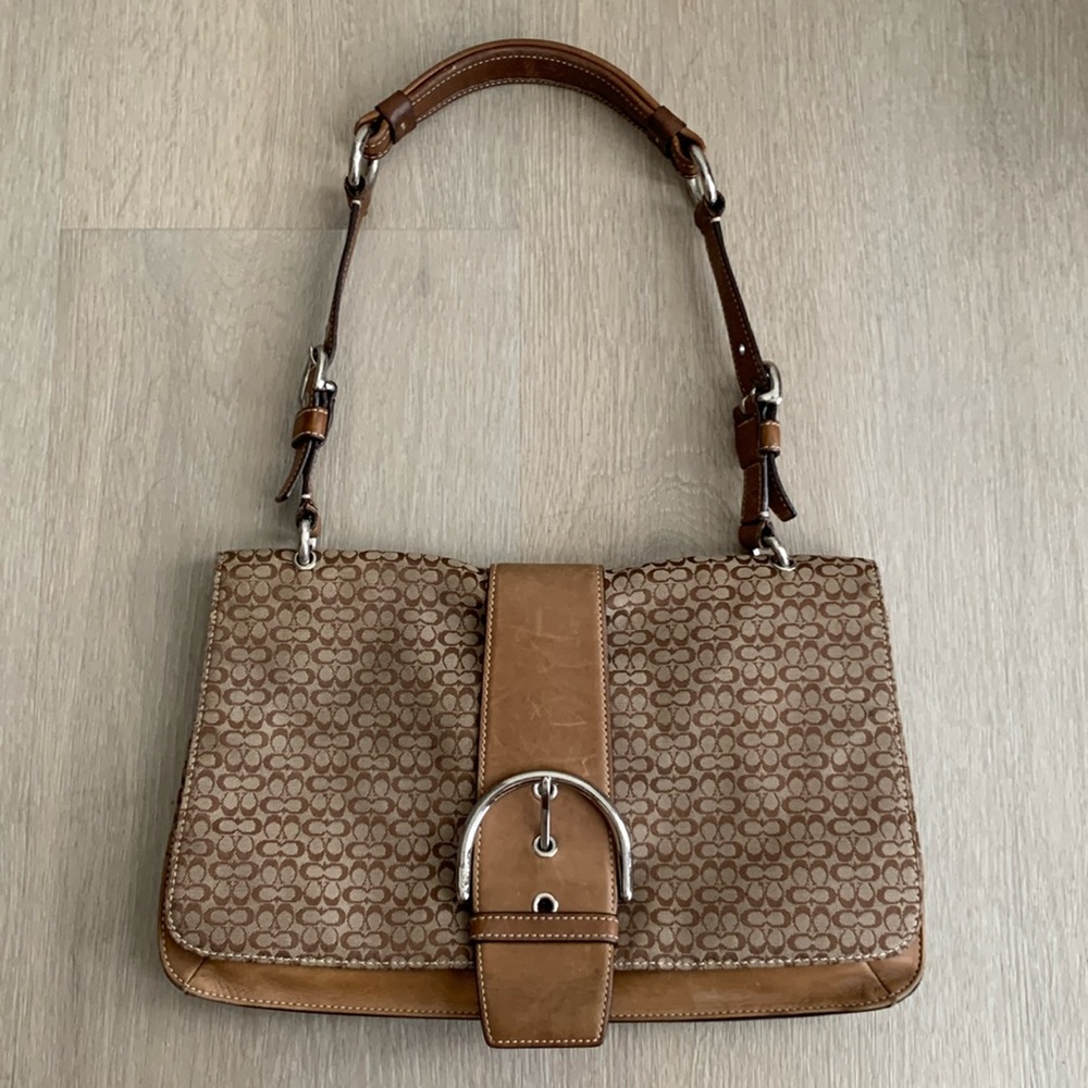 2000’s Vintage Coach Belted Logo Purse - Gem